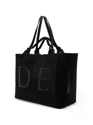 Casadei Galleria Logo-print Leather Tote Bag