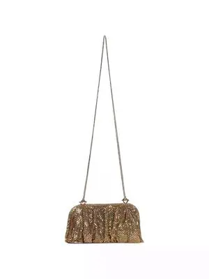Benedetta Bruzziches Crystal-embellished Ruched Tote Bag