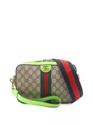 Gucci 2016-2026 Small Gg Supreme Web Ophidia Crossbody Bag - Neutrals
