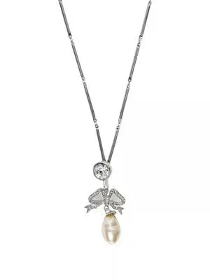N°21 Pearl-bow Pendant Necklace