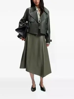 BOSS Belted Double-breasted Jacket - Green