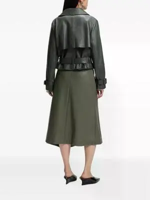 BOSS Belted Double-breasted Jacket - Green