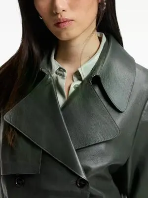 BOSS Belted Double-breasted Jacket - Green
