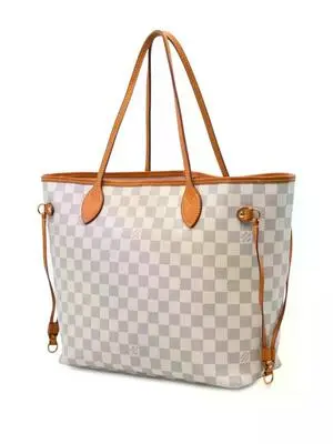 LOUIS VUITTON Damier Azur Neverfull Mm Tote Bag