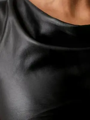 Patrizia Pepe Cowl-neck Ruched Top