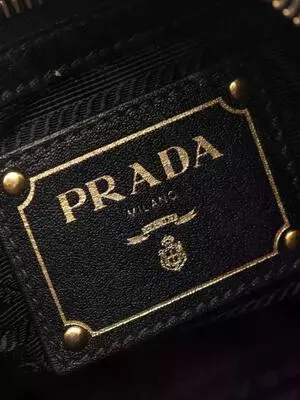 Prada Vitello Daino Zip Top Hobo Bag