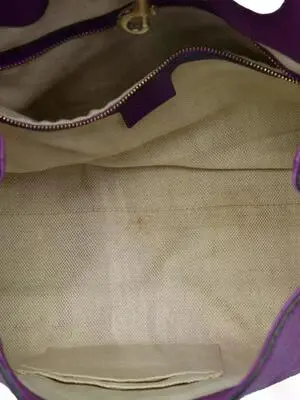Gucci Calfskin Soho Chain Tote Bag - Purple