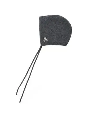 Simone Rocha Crystal-embellished Bonnet - Grey