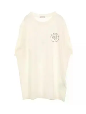 Moncler 2010s Palm Tree Print T-shirt - White