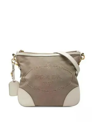 Prada 2000-2013 Canvas Canapa Logo Crossbody Bag