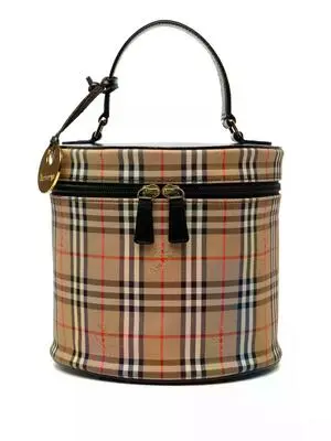 Burberry 2000-2017 Haymarket Check Canvas Vanity Bag - Neutrals