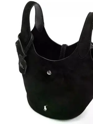 Polo Ralph Lauren Suede Logo-embroidered Tote Bag