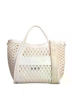 MARC ELLIS Medium Flat Buby Cut-out Tote Bag - White