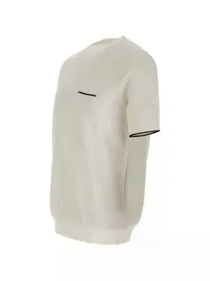 KANGRA Fine-knit Ribbed T-shirt