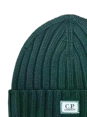 C.P. COMPANY Extrafine Merino-wool Logo Beanie