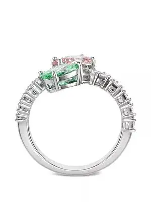 SWAROVSKI X Ariana Grande Crystal-embellished Open Ring - Silver