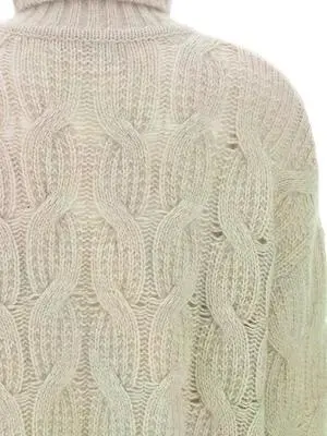 Hemisphere Cable-knit Turtleneck Sweater