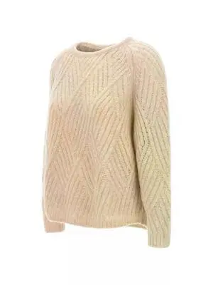 Hemisphere Cable-knit Diamond-pattern Sweater