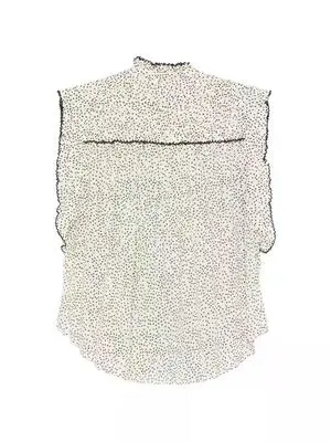 MARANT ETOILE Polka-dot Ruffled Blouse