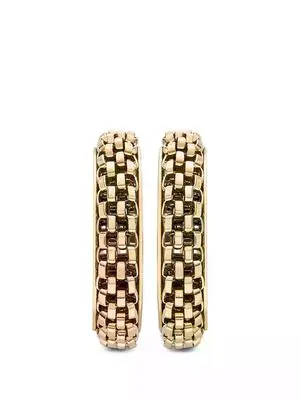 Skagen Merete Woven-detail Hoop Earrings