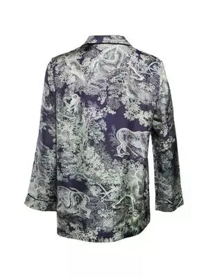 Dior Toile De Jouy Chez Moi Pajama Shirt - Blue