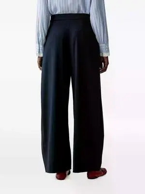 ERMANNO FIRENZE Pleated Wide-leg Trousers