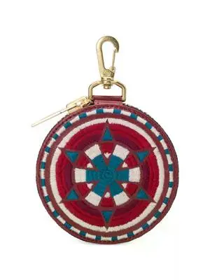 BLACK MEANS Embroidered Coin Purse - Red
