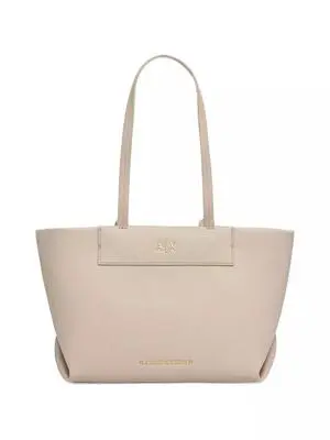 Armani Exchange Logo-plaque Pebbled Tote Bag