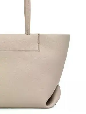 Armani Exchange Logo-plaque Pebbled Tote Bag