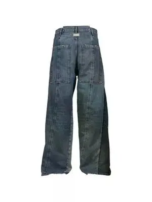 B1ARCHIVE Distressed Twisted-seam Jeans
