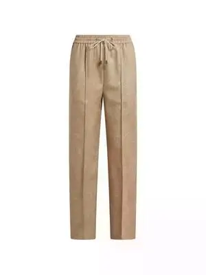 Etro Sporty-style Wool Jacquard Trousers - Neutrals