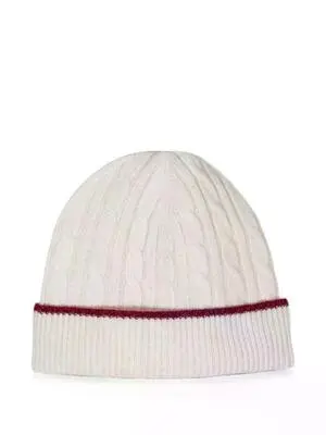 Eleventy Cable-knit Cashmere Beanie Hat