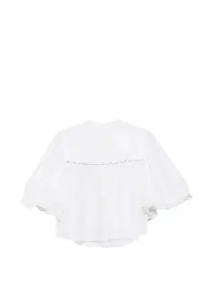 MARANT ETOILE Pintuck Ruffled Blouse