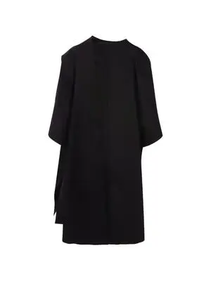 GIANLUCA CAPANNOLO Asymmetric Cape-sleeve Sweater - Black