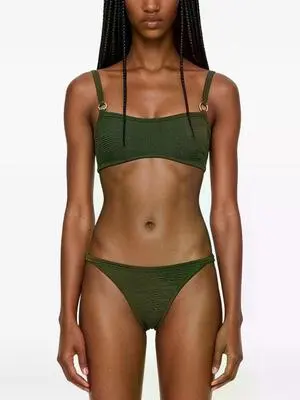 Hunza G Seersucker-effect Bikini
