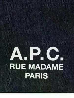 A.p.c. Logo-print Denim Tote Bag