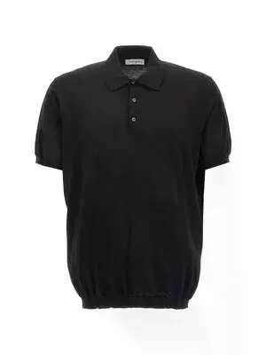 KANGRA Short-sleeved Ribbed-trim Polo Shirt