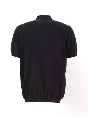 KANGRA Short-sleeved Ribbed-trim Polo Shirt