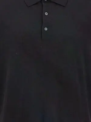 KANGRA Short-sleeved Ribbed-trim Polo Shirt