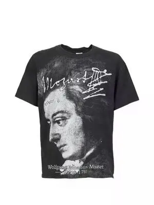 EARTHLING COLLECTIVE Mozart Vintage Graphic-print T-shirt