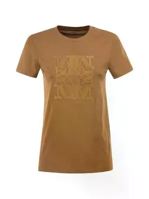 Max Mara Logo-embroidered Cotton Jersey T-shirt