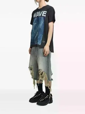 JUN/NAKAYAMA Wave Graphic-print T-shirt