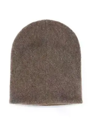 FILTH Cashmere Knit Beanie Hat - Brown