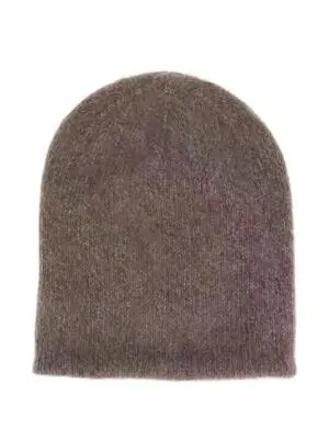 FILTH Cashmere Knit Beanie Hat - Brown