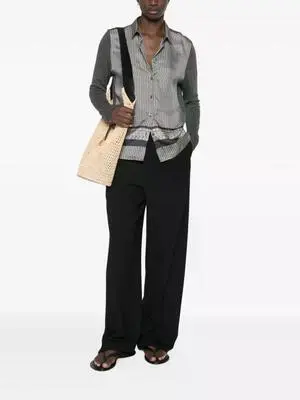 WHYCI MILANO Geometric-print Panelled Shirt