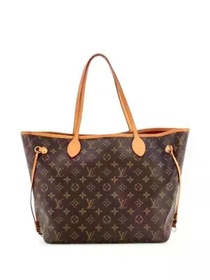 LOUIS VUITTON Neverfull Nm Monogram Canvas Mm Tote Bag - Brown