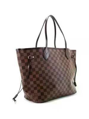 LOUIS VUITTON Neverfull Damier Tote Bag - Brown