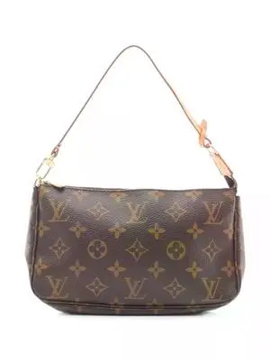 LOUIS VUITTON Monogram Canvas Pochette Accessoires Tote Bag - Brown