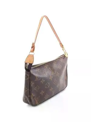 LOUIS VUITTON Monogram Canvas Pochette Accessoires Tote Bag - Brown