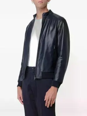 XC Leather Bomber Jacket